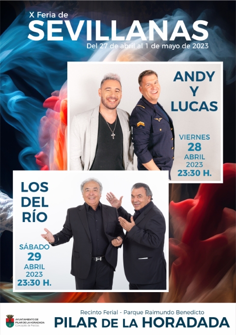 Pilar de la Horadada: Salve Rociera y actuación musical del dúo Andy & Lucas en la X Feria de ...